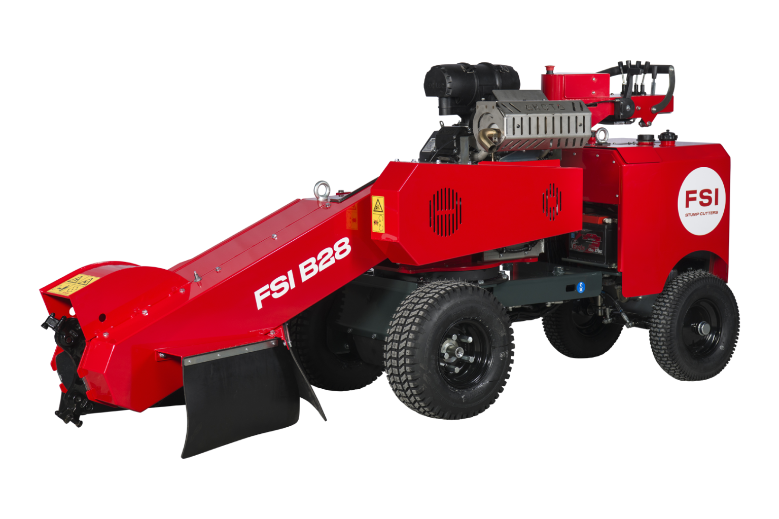 FSI B28 – Self-propelled stump cutter with hydraulic 2WD