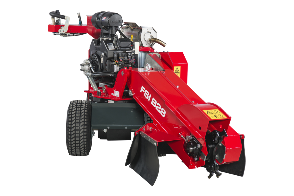 FSI B28 – Self-propelled stump cutter with hydraulic 2WD