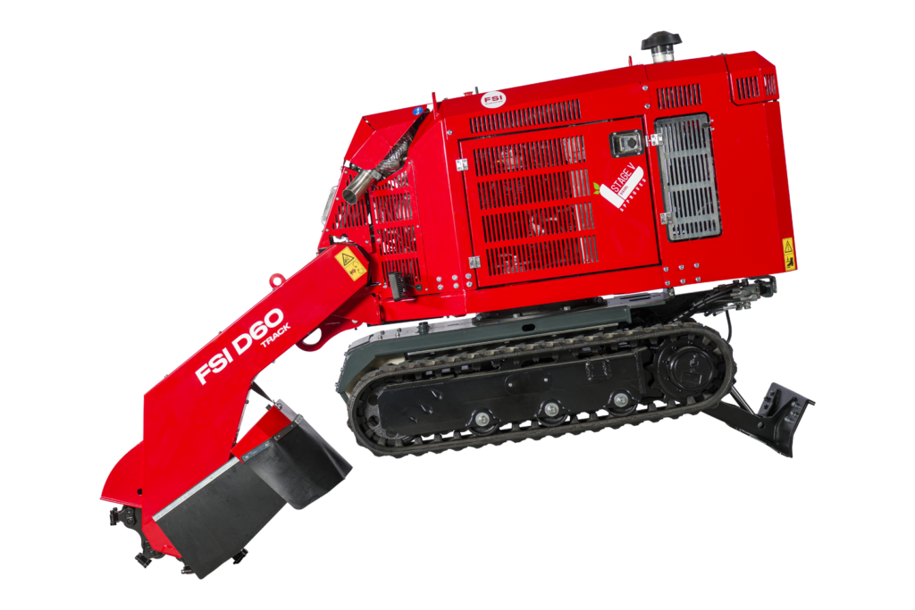 FSI D60 TRACK | 60 HP Diesel stump cutter on tracks