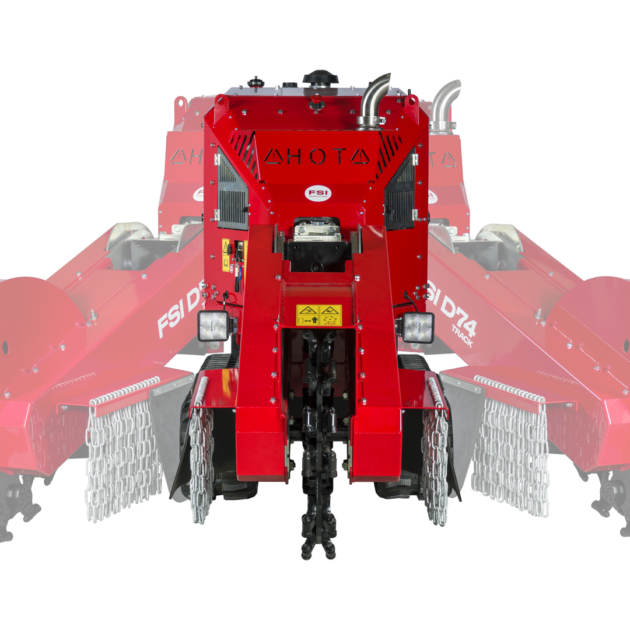 FSI D74 TRACK - Powerful 74 hp diesel engine stump grinder